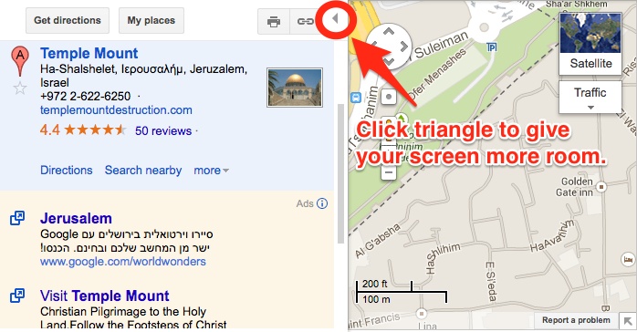 How to Take a Virtual Tour of Jerusalem Using Google Maps
